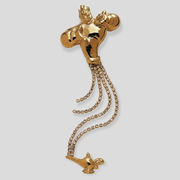 Disney | Jewelry | Disneys Aladdins Genie Of The Lamp Pin | Poshmark